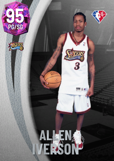 NBA 2K25 | 2KDB MyTEAM NBA 2K Custom Card (NBA 75 Allen Iverson) by diffir
