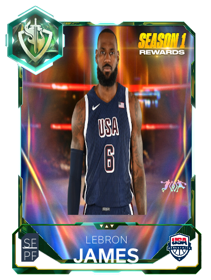 2KDB MyTEAM Database | NBA 2K Custom Card (Invincible Team USA LeBron ...