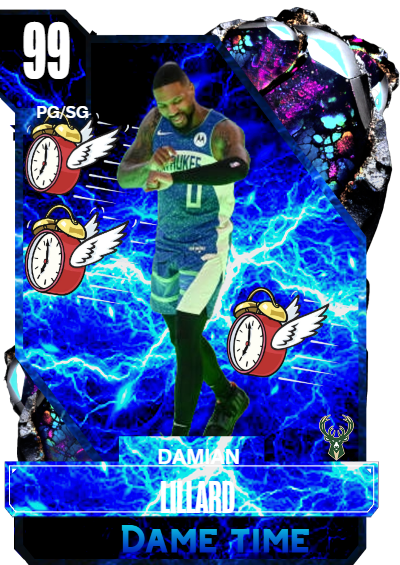 NBA 2K24 | 2KDB Custom Card (dame time thunder)