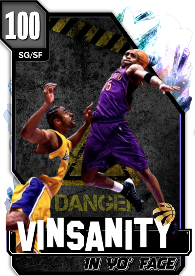 2KDB MyTEAM Database | NBA 2K Custom Card (In Yo' Face Vinsanity) by ...