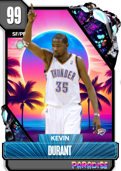 NBA 2K26 | 2KDB MyTEAM NBA 2K Custom Card (Paradise KD) by Wafflewarrior37