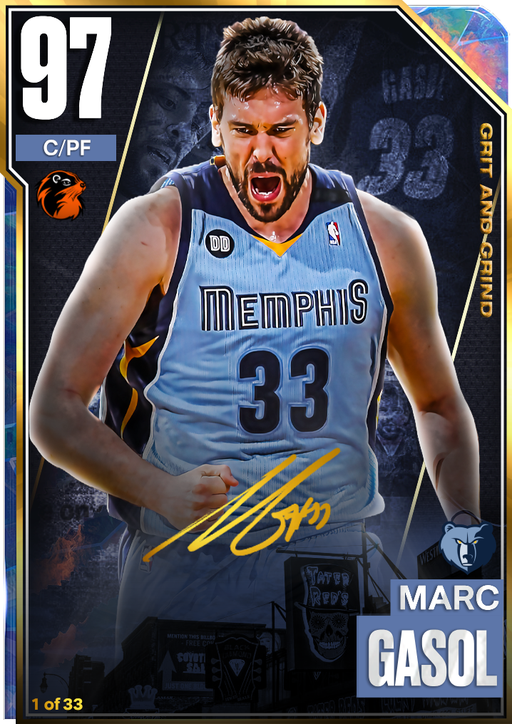 2KDB MyTEAM Database | NBA 2K Custom Card (Marc Gasol Galaxy Opal) by ...