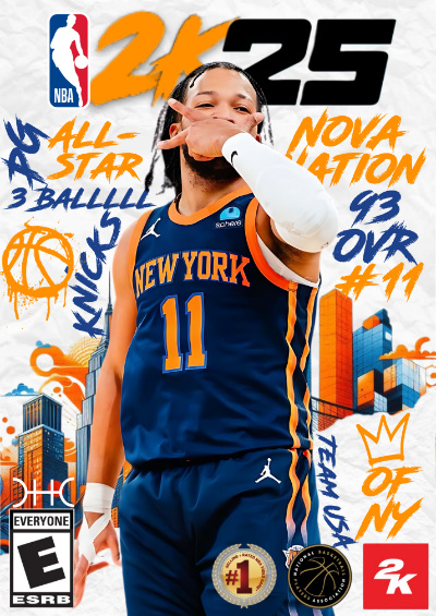 NBA 2K24 | 2KDB Custom Card (Jalen Brunson King of NY 2k25 cover)