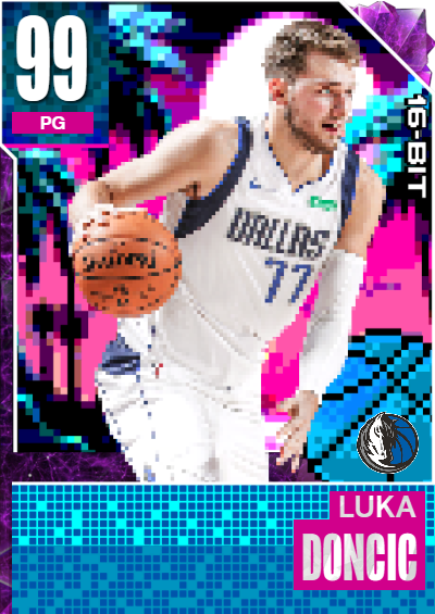 2KDB MyTEAM Database | NBA 2K Custom Card (16-Bit LUKA) by cowdude ...
