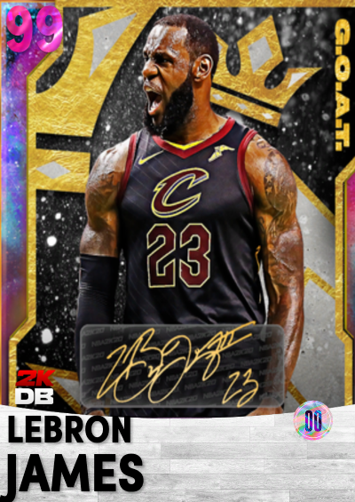 NBA 2K26 | 2KDB MyTEAM NBA 2K Custom Card (GOAT LEBRON JAMES) by kx10ac