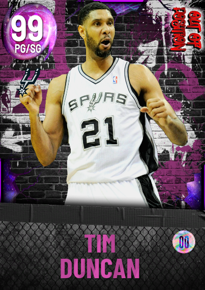 NBA 2K25 | 2KDB MyTEAM NBA 2K Custom Card (Out Of Position Tim Duncan ...