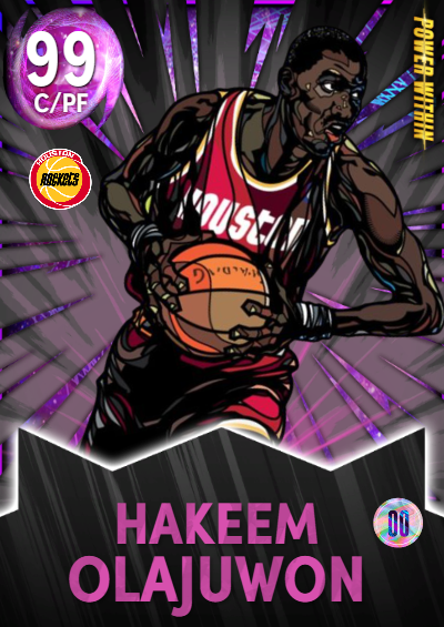 NBA 2K25 | 2KDB MyTEAM NBA 2K Custom Card (Hakeem Olajuwon) by sneaky