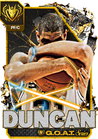 2KDB MyTEAM Database | NBA 2K Custom Card (GOAT Tim Duncan) by ...