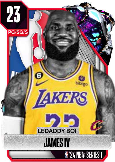 NBA 2K26 | 2KDB MyTEAM NBA 2K Custom Card (ledaddy boi James IV) by King_NP