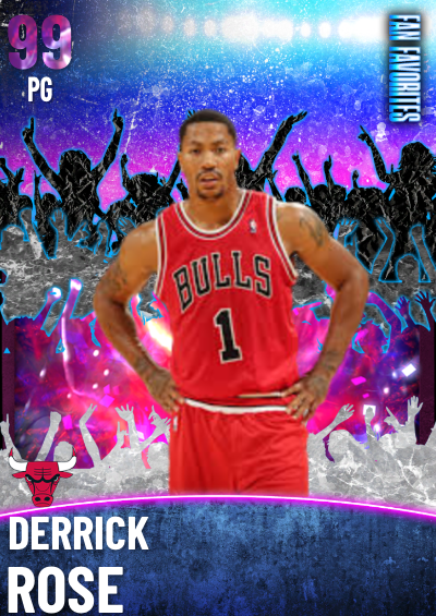 NBA 2K25 | 2KDB MyTEAM NBA 2K Custom Card (Derrick Rose) by Ballinlikecurry