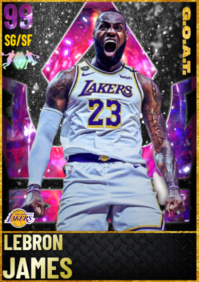 NBA 2K25 | 2KDB MyTEAM NBA 2K Custom Card (GOAT LEBRON) by Delpfam5
