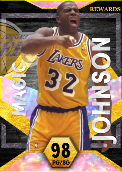 NBA 2K25 | 2KDB MyTEAM NBA 2K Custom Card (magic johnson) by yeetus