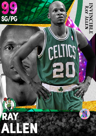 NBA 2K25 | 2KDB MyTEAM NBA 2K Custom Card (Unlimited Invincible Ray Allen) by Art3mis
