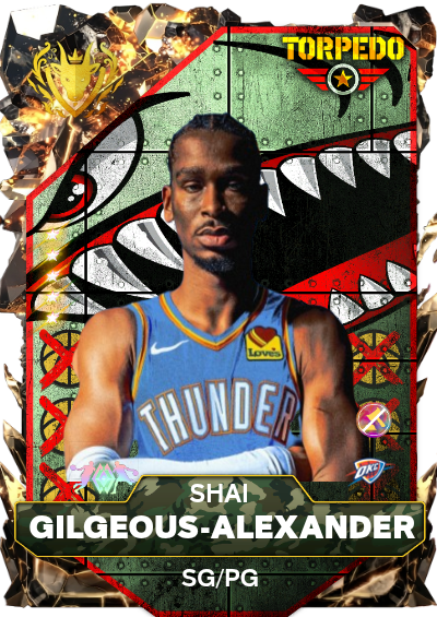 2KDB MyTEAM Database | NBA 2K Custom Card (SGA Torpedo Reward) by ...