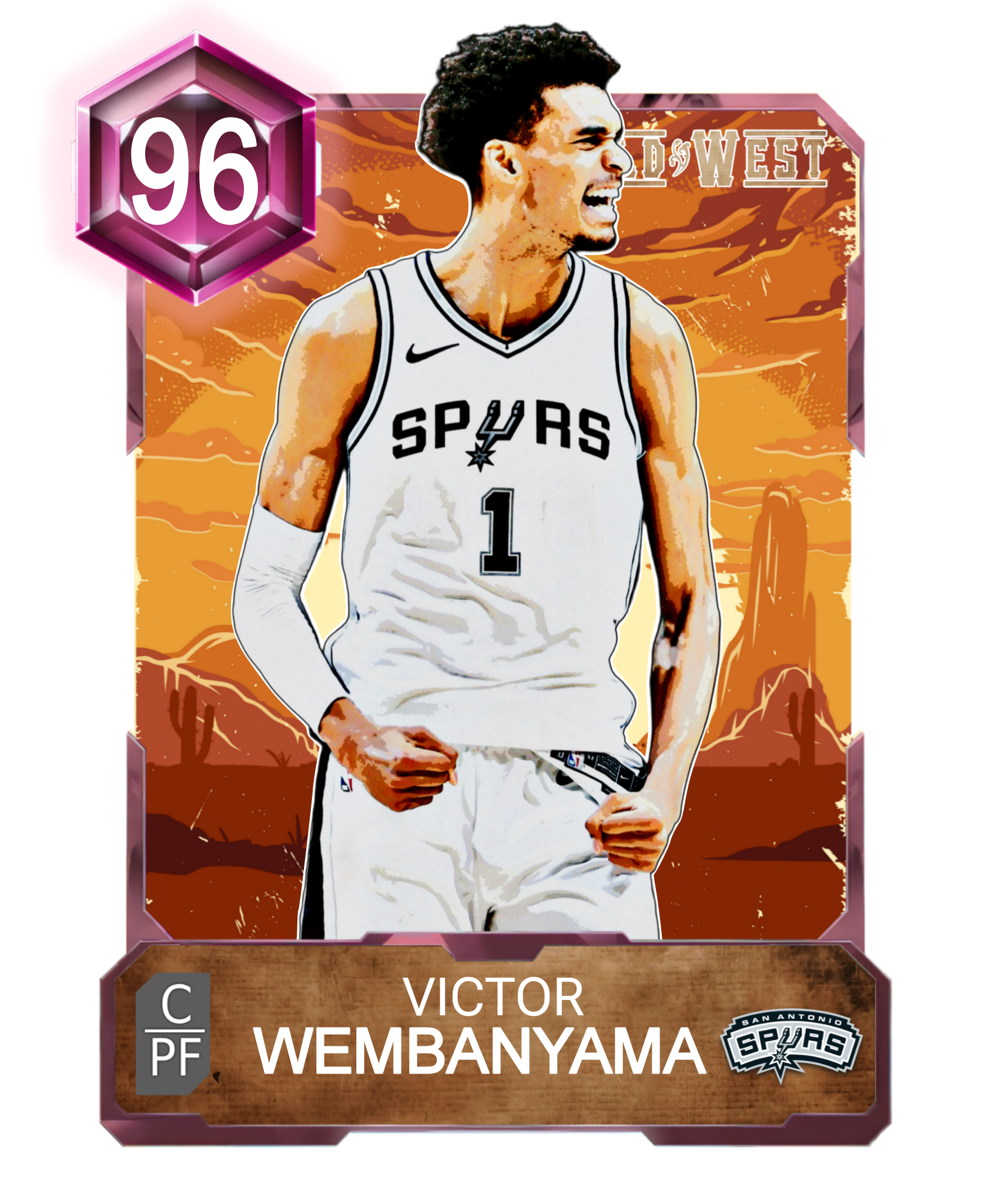 2KDB MyTEAM Database | NBA 2K Custom Card (Wemby) by Wrestlingboi | NBA ...