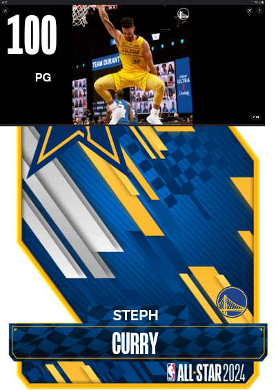 NBA 2K25 | 2KDB MyTEAM NBA 2K Custom Card (Steph) by Goat2024