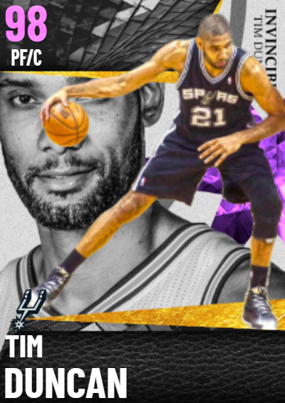 NBA 2K25 | 2KDB MyTEAM NBA 2K Custom Card (tim duncan) by lukagodly