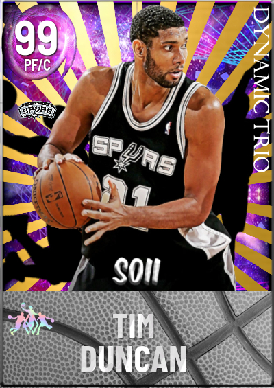 NBA 2K22 | 2KDB Custom Card ("Dynamic Trio" Tim Duncan)