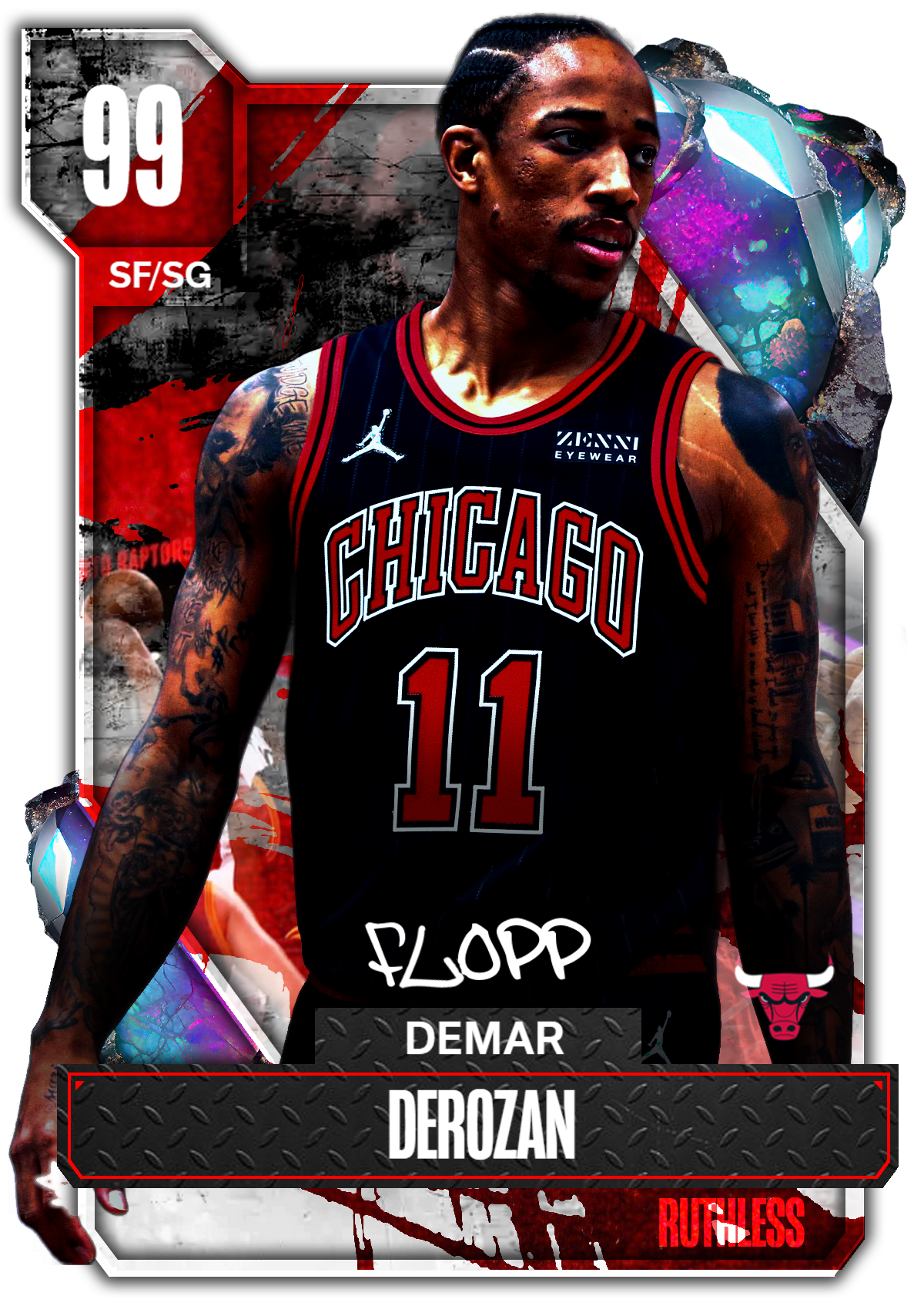 NBA 2K24 | 2KDB Custom Card (RUTHLESS DeMar)
