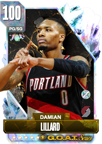 2KDB MyTEAM Database | NBA 2K Custom Card (GOAT Lillard) by DameTime00 ...