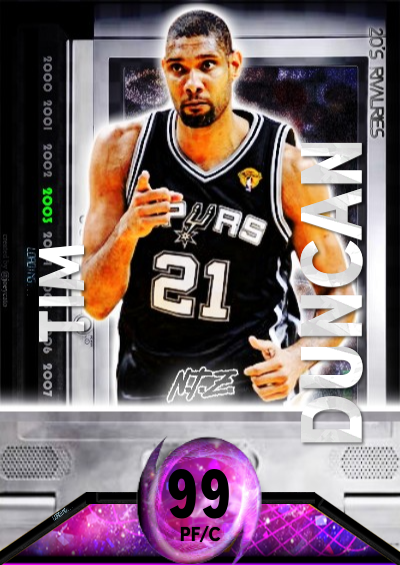 NBA 2K22 | 2KDB Custom Card (20's Rivalries Tim Duncan)