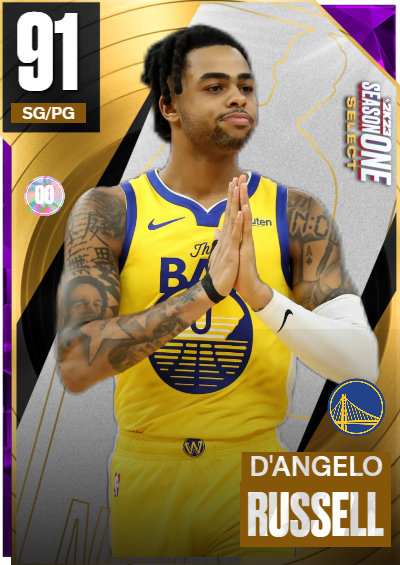 2KDB MyTEAM Database | NBA 2K Custom Card (D'Angelo Russell) by lyyfg2423 | NBA 2K26