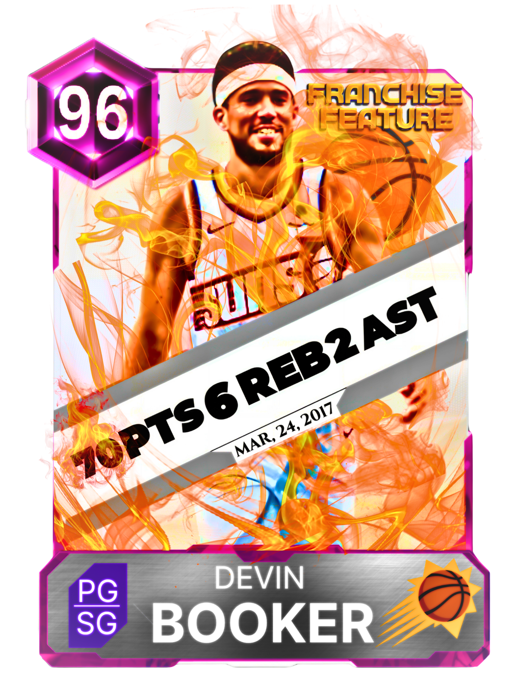 2KDB MyTEAM Database | NBA 2K Custom Card (Booker with 7,701) by MBZ ...