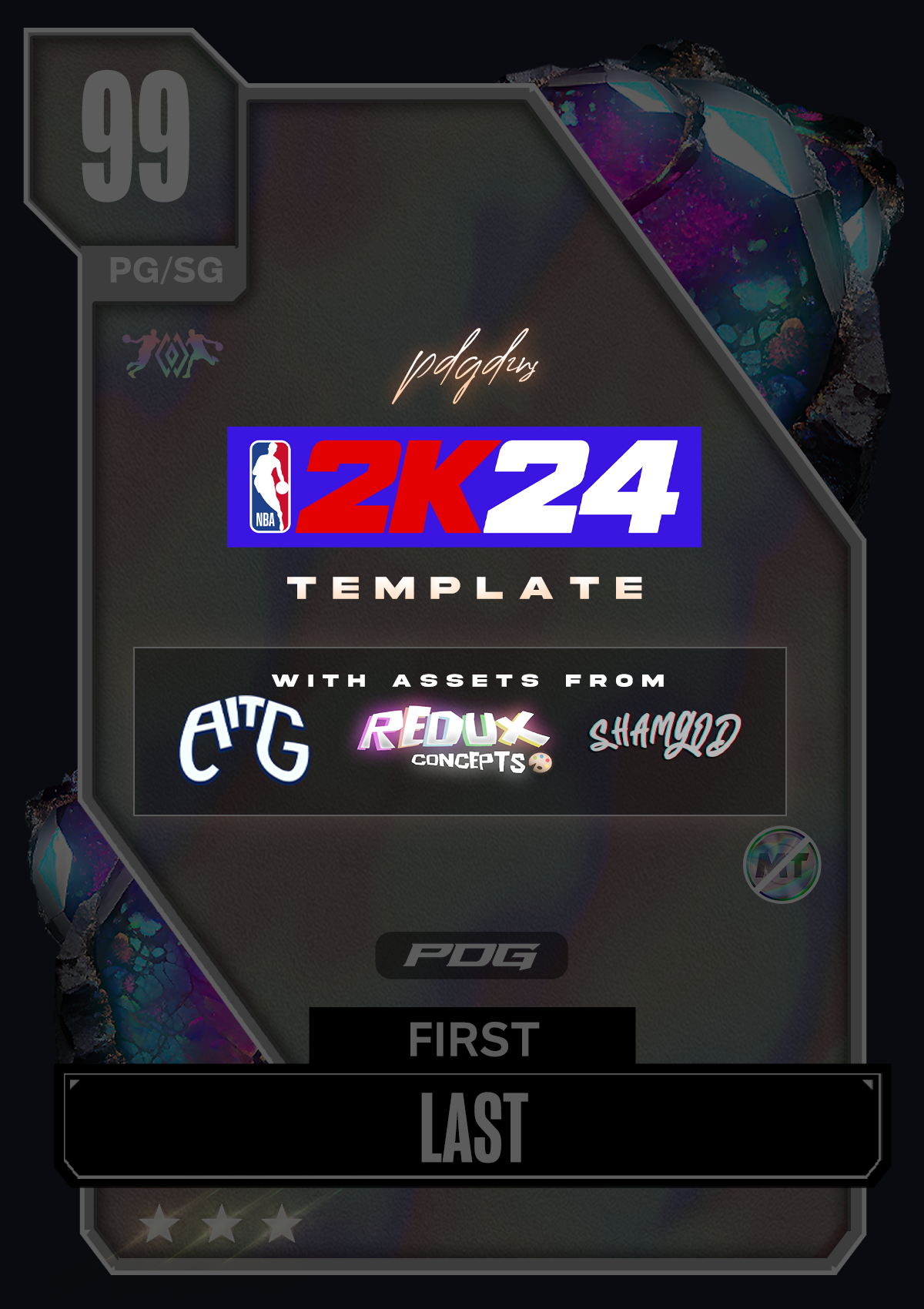 NBA 2K25 | 2KDB MyTEAM NBA 2K Custom Card (PDG Temp V10 in comments) by ...
