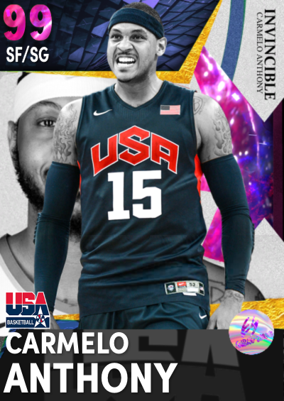 2KDB MyTEAM Database | NBA 2K Custom Card (Invincible team USA Melo ...