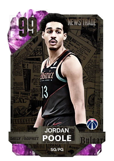 2KDB MyTEAM Database | NBA 2K Custom Card (99 ovr Jordan Poole 💥) by ...