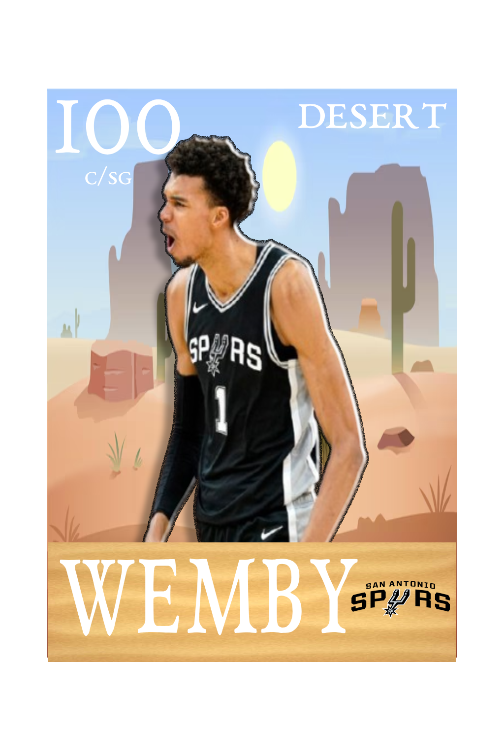2KDB MyTEAM Database | NBA 2K Custom Card (desert wemby 3/3) by ...
