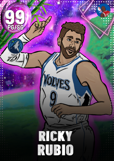 NBA 2K25 | 2KDB MyTEAM NBA 2K Custom Card (Anime Ricky Rubio) by C0ma_T0ast
