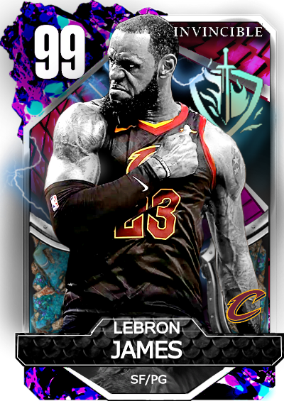 NBA 2K25 | 2KDB MyTEAM NBA 2K Custom Card (2k25 Invincible Lebron) by MavsFan77