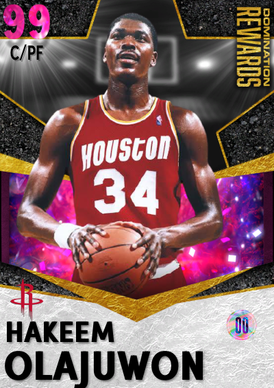 NBA 2K25 | 2KDB MyTEAM NBA 2K Custom Card (Hakeem) by flying_rexxer