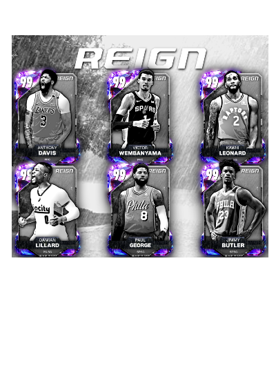 NBA 2K24 | 2KDB Custom Card (reign set (all on twitter))