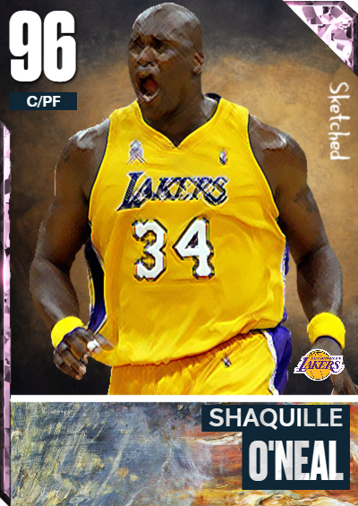 NBA 2K25 | 2KDB MyTEAM NBA 2K Custom Card (Sketched SHAQ) by smoke07