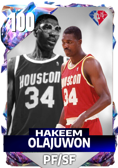 NBA 2K26 | 2KDB MyTEAM NBA 2K Custom Card (HAKEEM OLAJUWON NBA 75) by theeALONZO TRIER