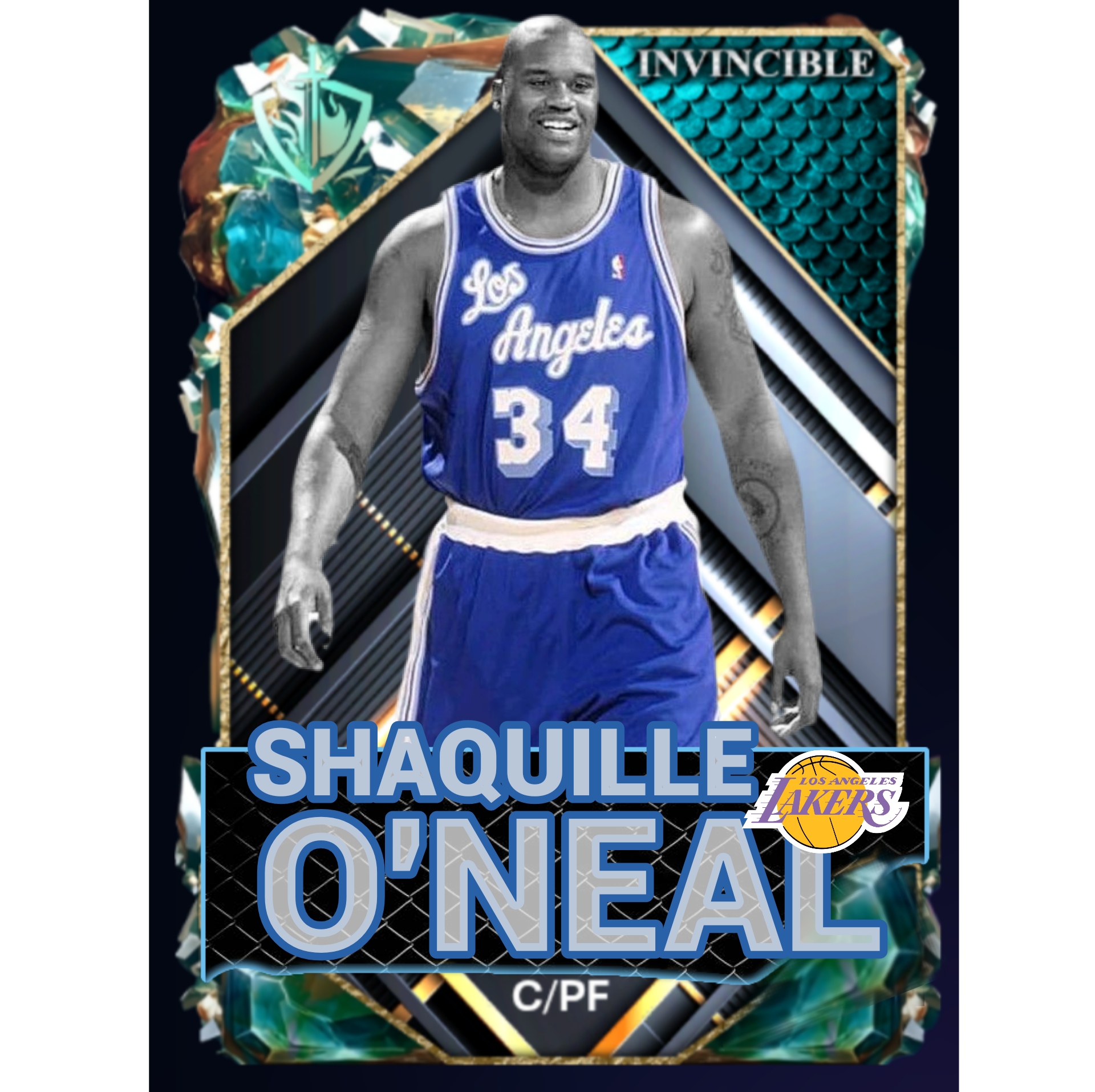 2KDB MyTEAM Database | NBA 2K Custom Card (SHAQ INVINCIBLE ) by Clem.fx ...