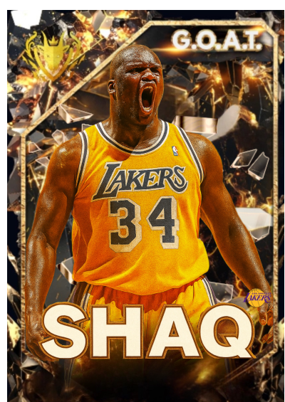 NBA 2K26 | 2KDB MyTEAM NBA 2K Custom Card (GOAT SHAQ) by DILANNNNNNN69