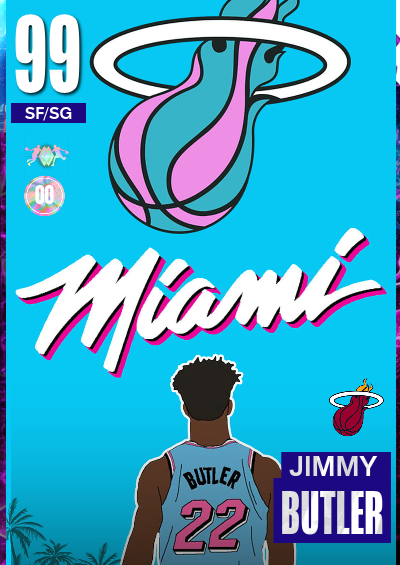 NBA 2K25 | 2KDB MyTEAM NBA 2K Custom Card (The Miami hero) by siuuuujm