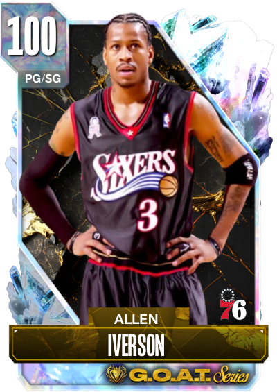 NBA 2K26 | 2KDB MyTEAM NBA 2K Custom Card (Allen Iverson) by Hertomakecoolcards