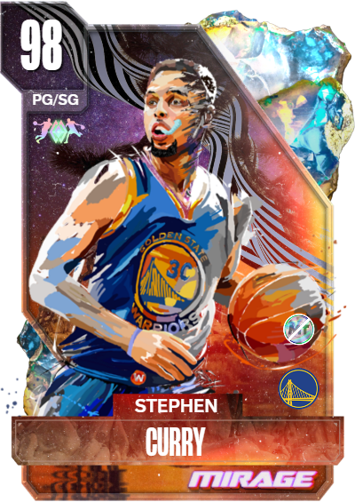 NBA 2K26 | 2KDB MyTEAM NBA 2K Custom Card (Wardell Stephen Curry Mirage ...