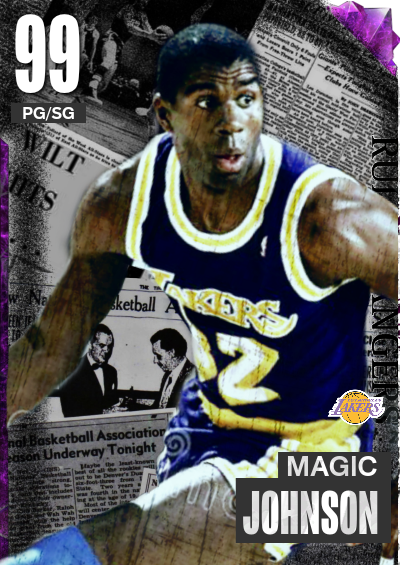 2KDB MyTEAM Database | NBA 2K Custom Card (Magic Johnson) by ONE_MONTH12 | NBA 2K26
