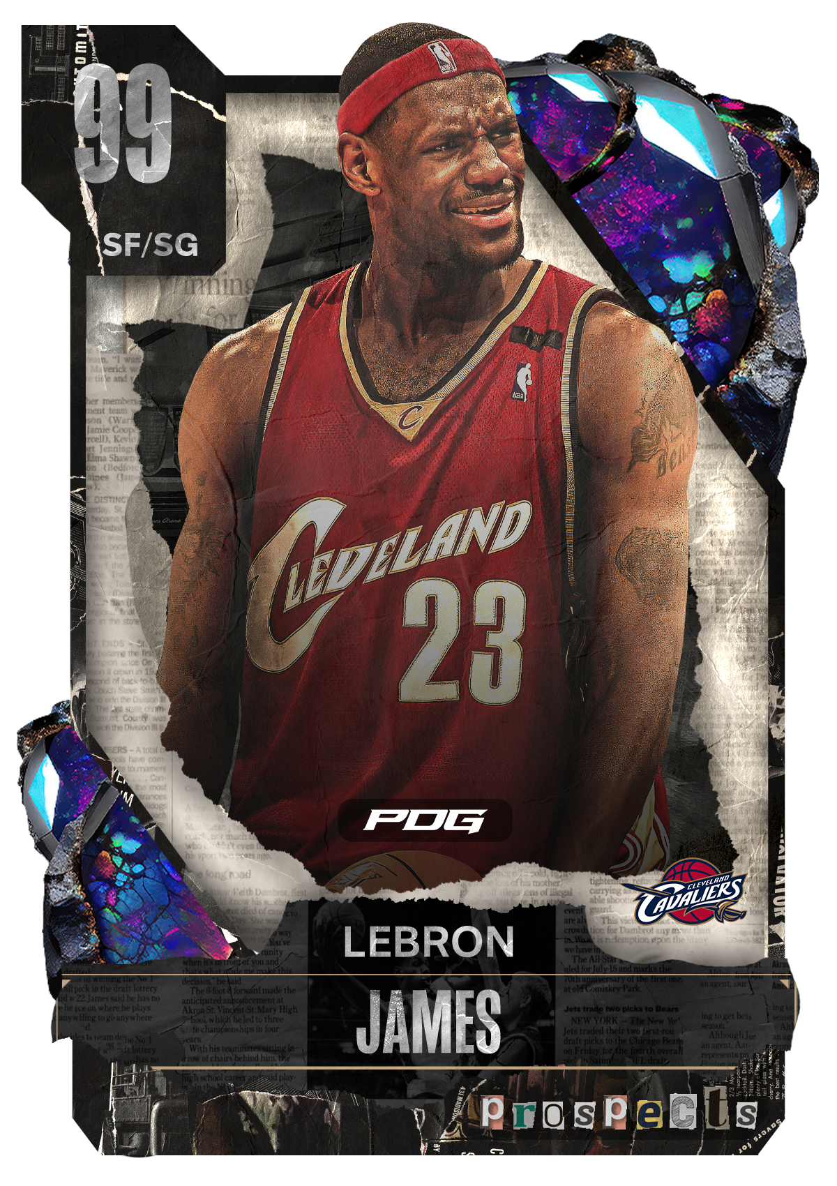 NBA 2K25 | 2KDB MyTEAM NBA 2K Custom Card (LeProspect) by bc.graphics
