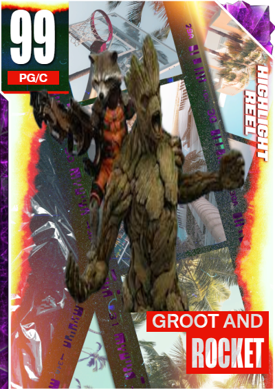 NBA 2K25 | 2KDB MyTEAM NBA 2K Custom Card (groot and Rocket) by elon234
