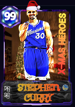 2KDB MyTEAM Database | NBA 2K Custom Card (4/6 X-MAS Heroes Steoh Curry ...