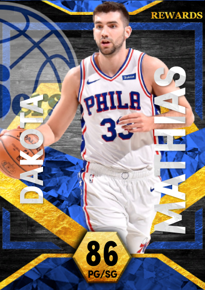 NBA 2K22 | 2KDB Custom Card (dakota mathias)