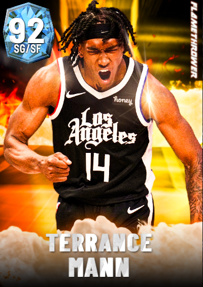 NBA 2K25 | 2KDB MyTEAM NBA 2K Custom Card (Flamethrower Terrance Mann) by Gradyjm