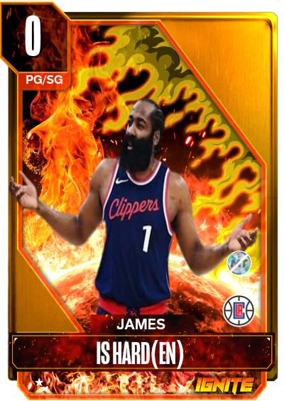 2KDB MyTEAM Database | NBA 2K Custom Card (Confused James Harden) by ...