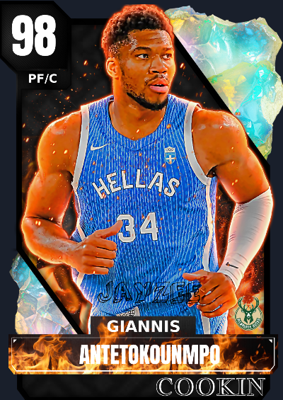 NBA 2K25 | 2KDB MyTEAM NBA 2K Custom Card (fire???) by JayzeeNBACARDS